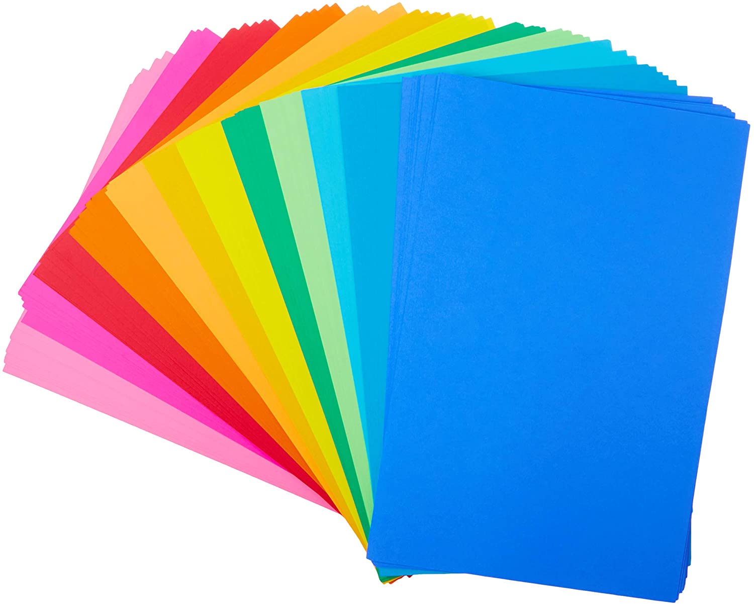 Pack Of 50 Multicolored Printing Paper A4 Size - Colored A4 Size Paper ...
