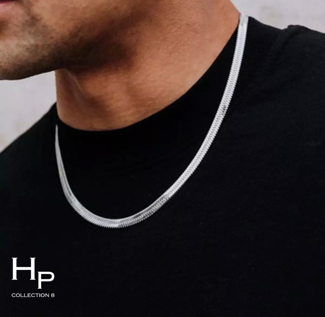 Life Time Color Warranty Snake Silver Chain 3mm /55cm, (22 Inches) in ...