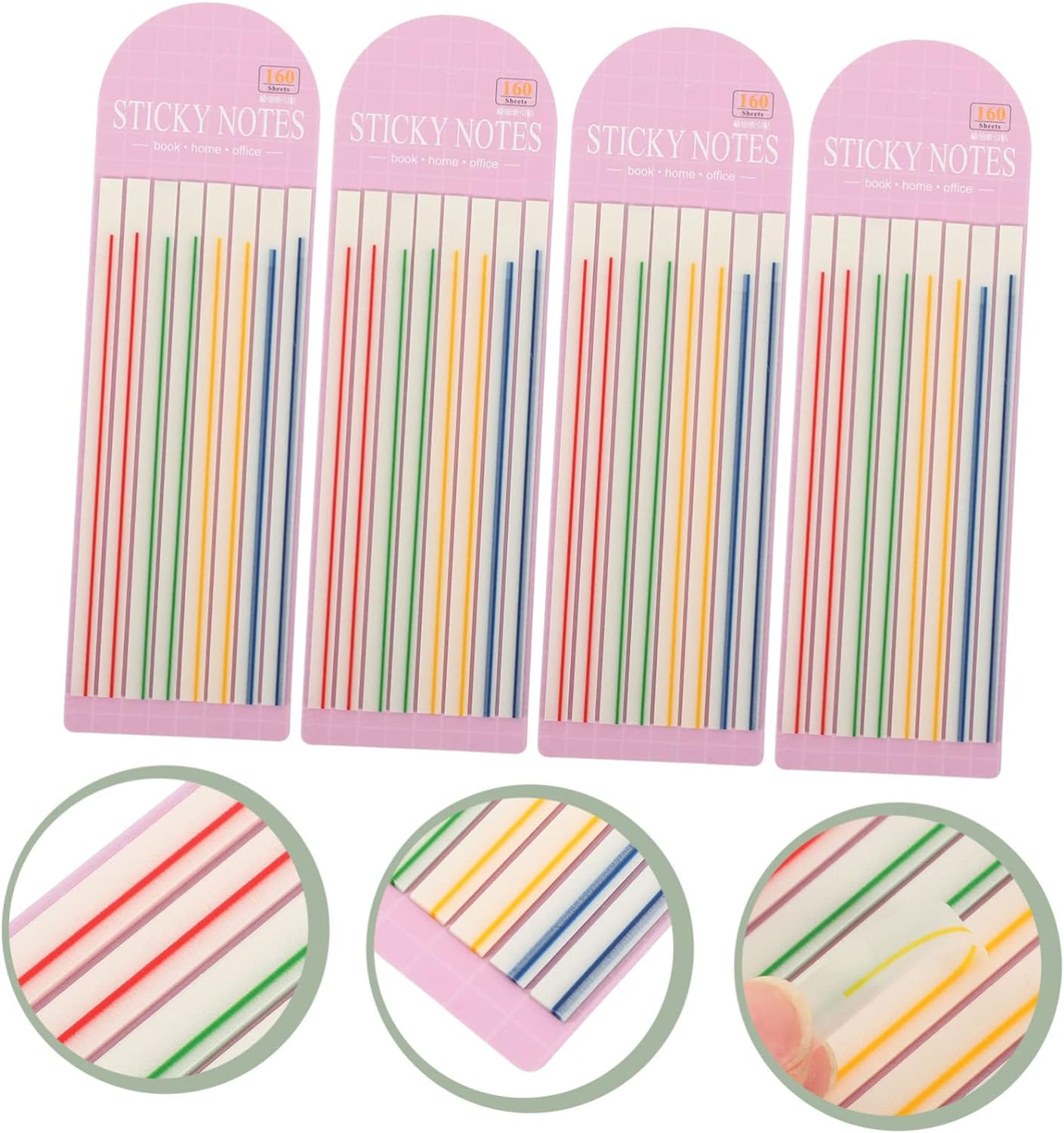 Underlined Index Translucent Sticky Notes Film Post-it Fluorescent ...