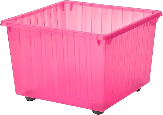 IKEA VESSLA Storage crate with castors, white, 39x39 cm | Daraz.pk