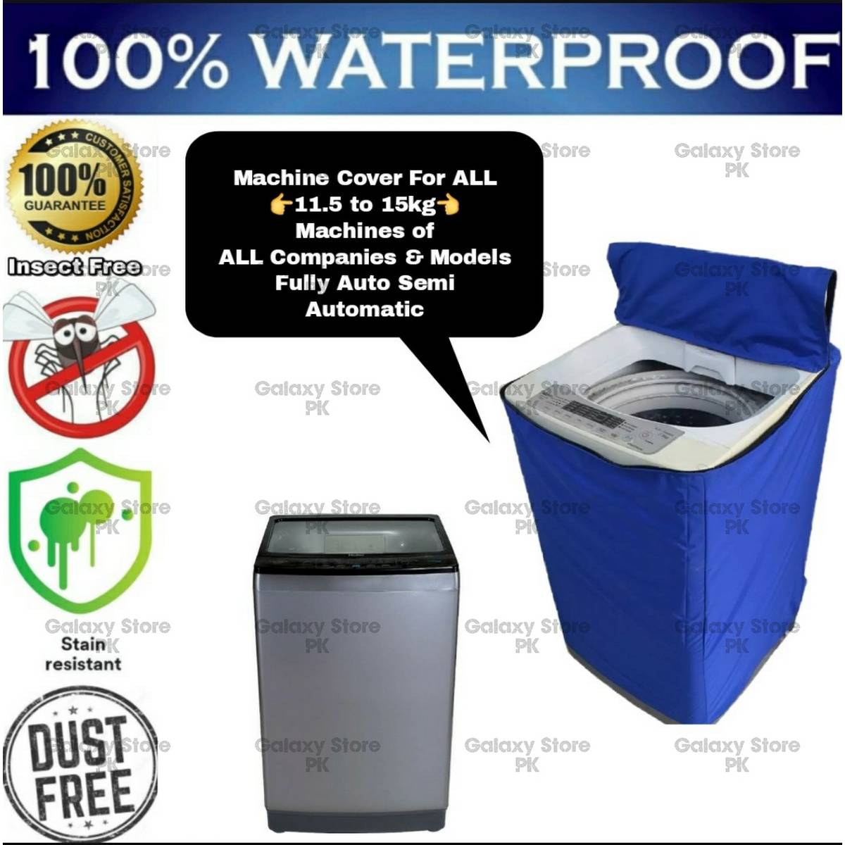 Washing Machine Cover Hitachi Super Asia Toshiba Samsung Kenwood ...