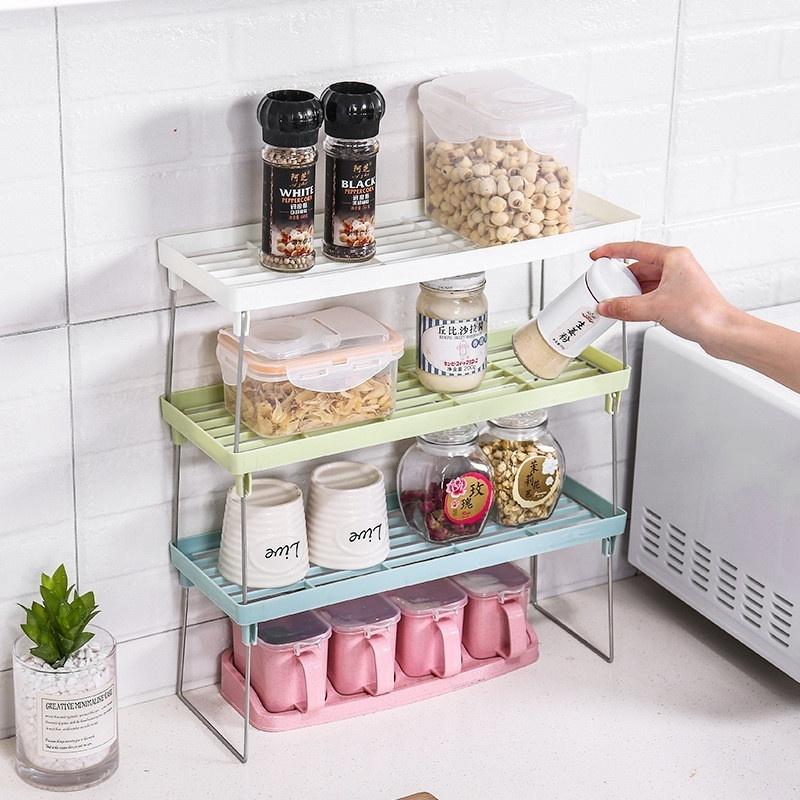 GT Shop Stack Up Shelf with Steel Metal Leg, space saver plastic racks ...