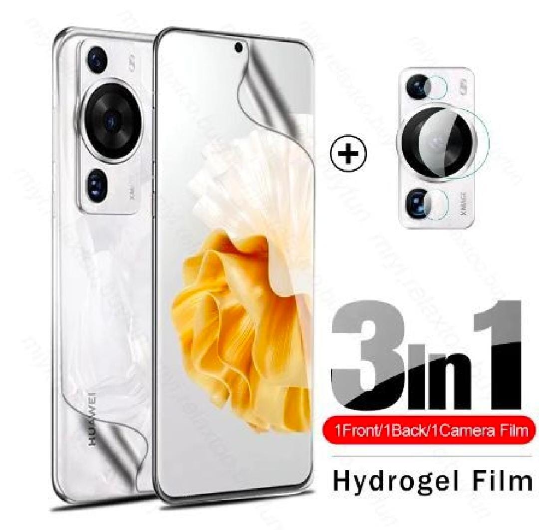 Huawei P60 Pro Front and Back Hydrogel film Jelly Protector | Daraz.pk