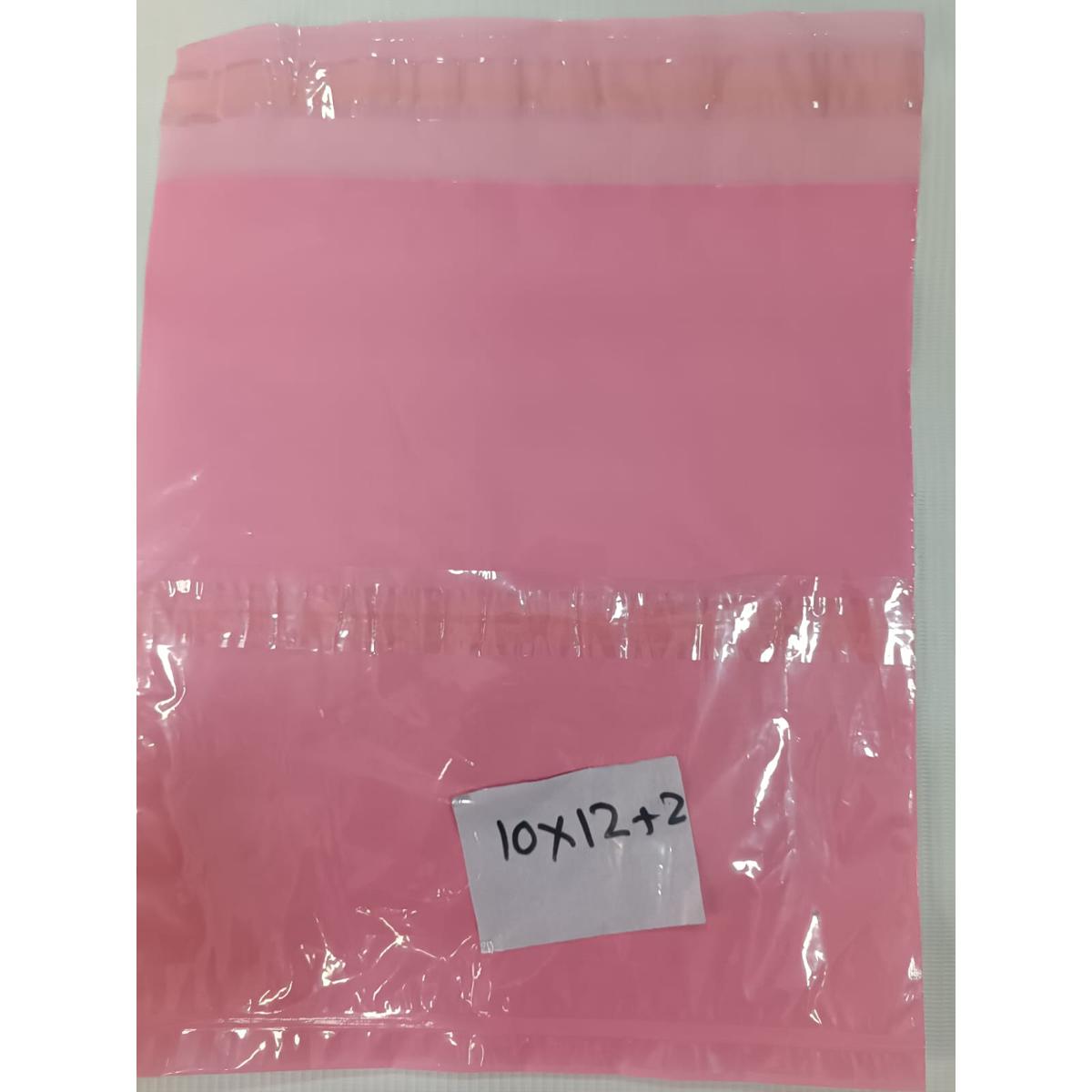 Pink Medium Courier Flyer Bag with Pocket 10 X 12 Inches - 50 Pieces ...