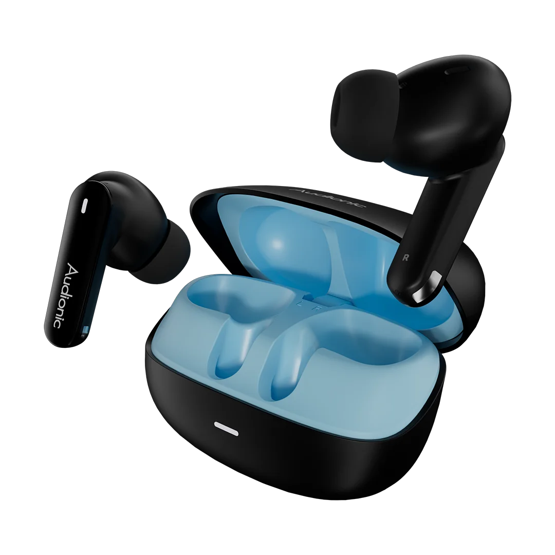 Audionic® Trance Airbud 815 Quad Mic with ANC Wireless Earbuds, Gaming ...