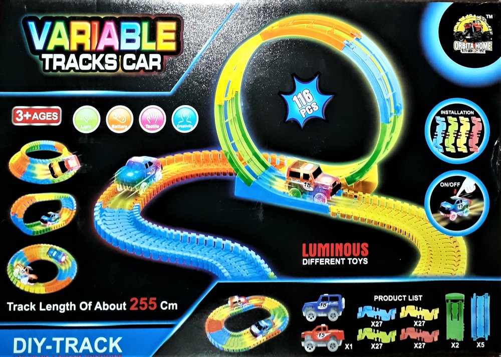 VARIABLE TRACKS CAR (116 PCS) (GD8116A) | Daraz.pk