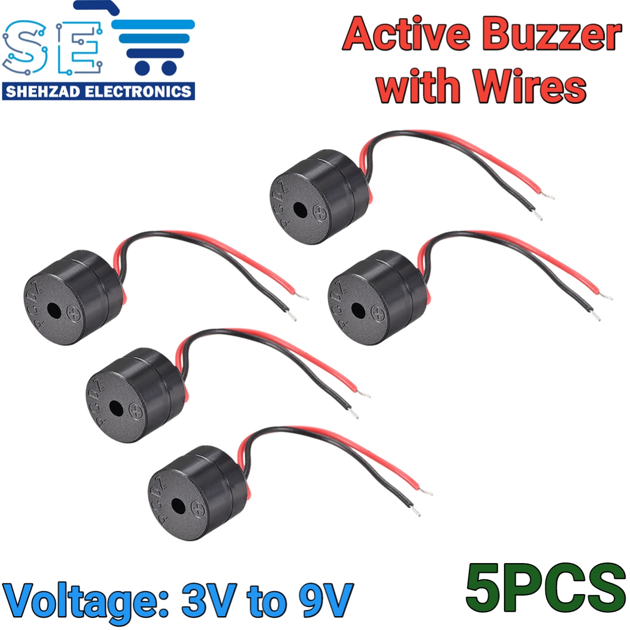 5PCS Active Buzzer Long Continuous Beep Ringer | Daraz.pk