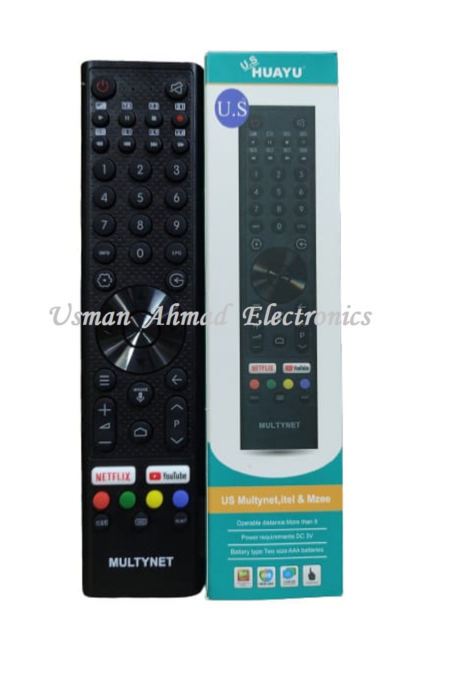 MultyNet SMART LED TV Remote Control Without Voice command with YouTub ...