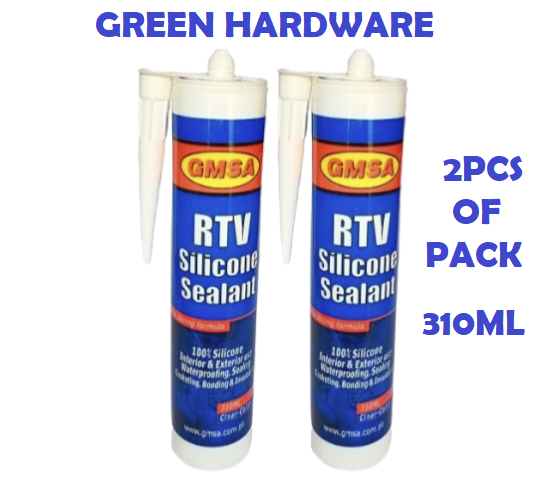 2PCS OF GMSA RTV Silicone Sealant Clear 310ml | Daraz.pk