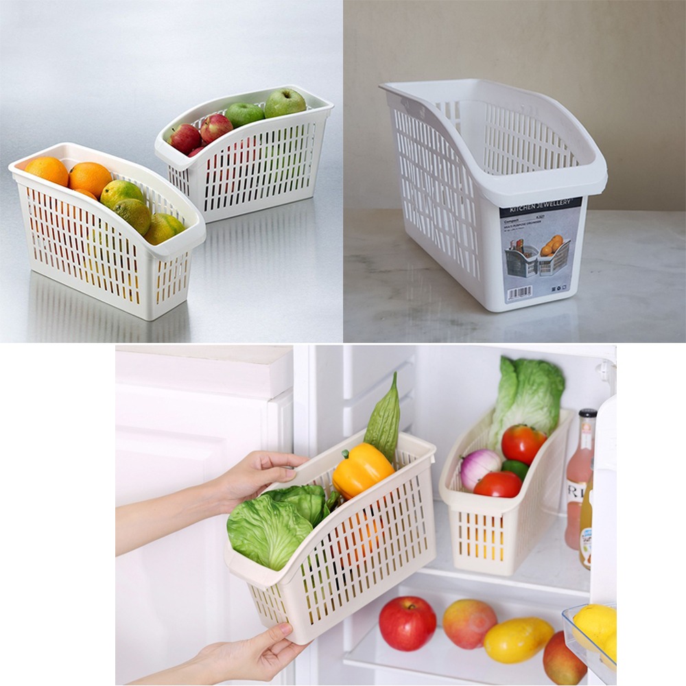 Fridge Organizer Fresh Spacer Layer Storage Rack Fruit Basket ...