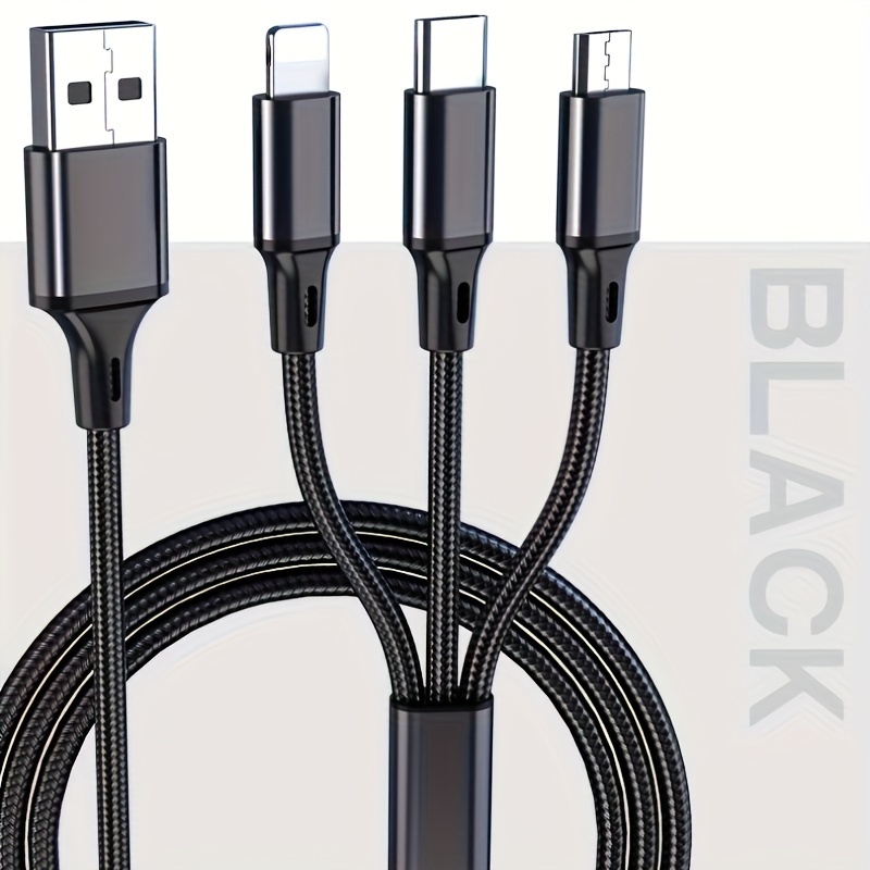 Mini 3-in-1 Connector Charging Cable - Compatible iPhone Lightning ...