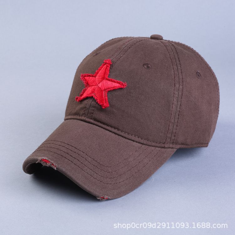 Cui Jian hat with the same red five-star baseball cap summer men's ...