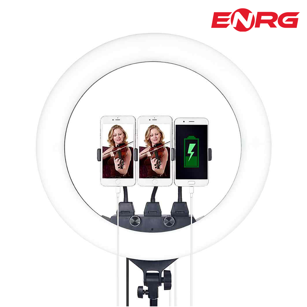 Energy - ENRG 22 inch / 56 cm Dimmable Ringlight with 7ft Metal Stand ...