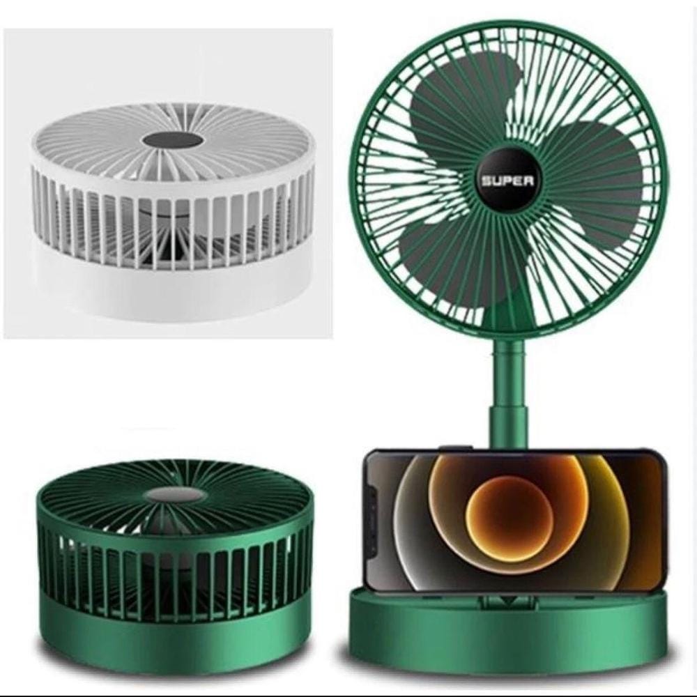 PORTABLE RECHARGEABLE DESK FAN | MINI FOLDABLE TELESCOPIC FAN | CAN YOU ...