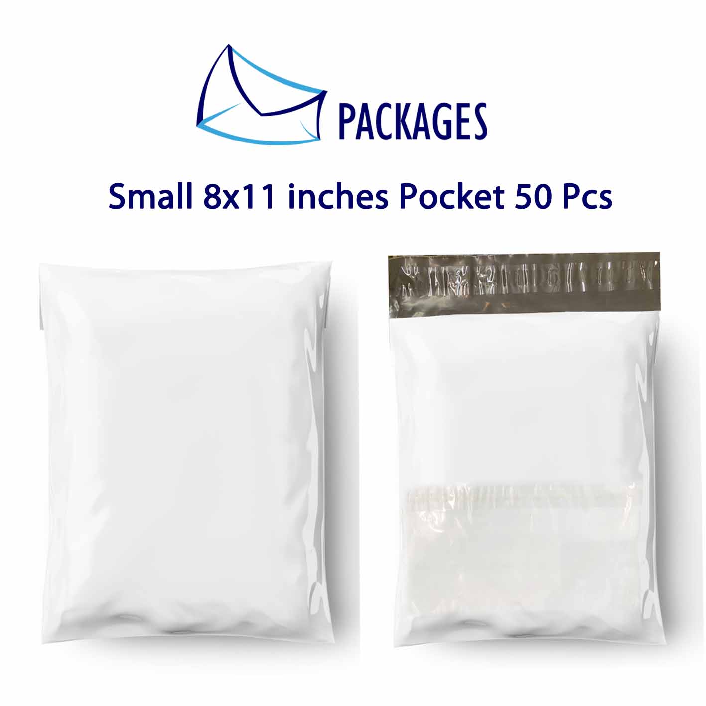 Small Courier Flyer Bag with pocket 8 X 11 Inches - 50 Pcs | Daraz.pk