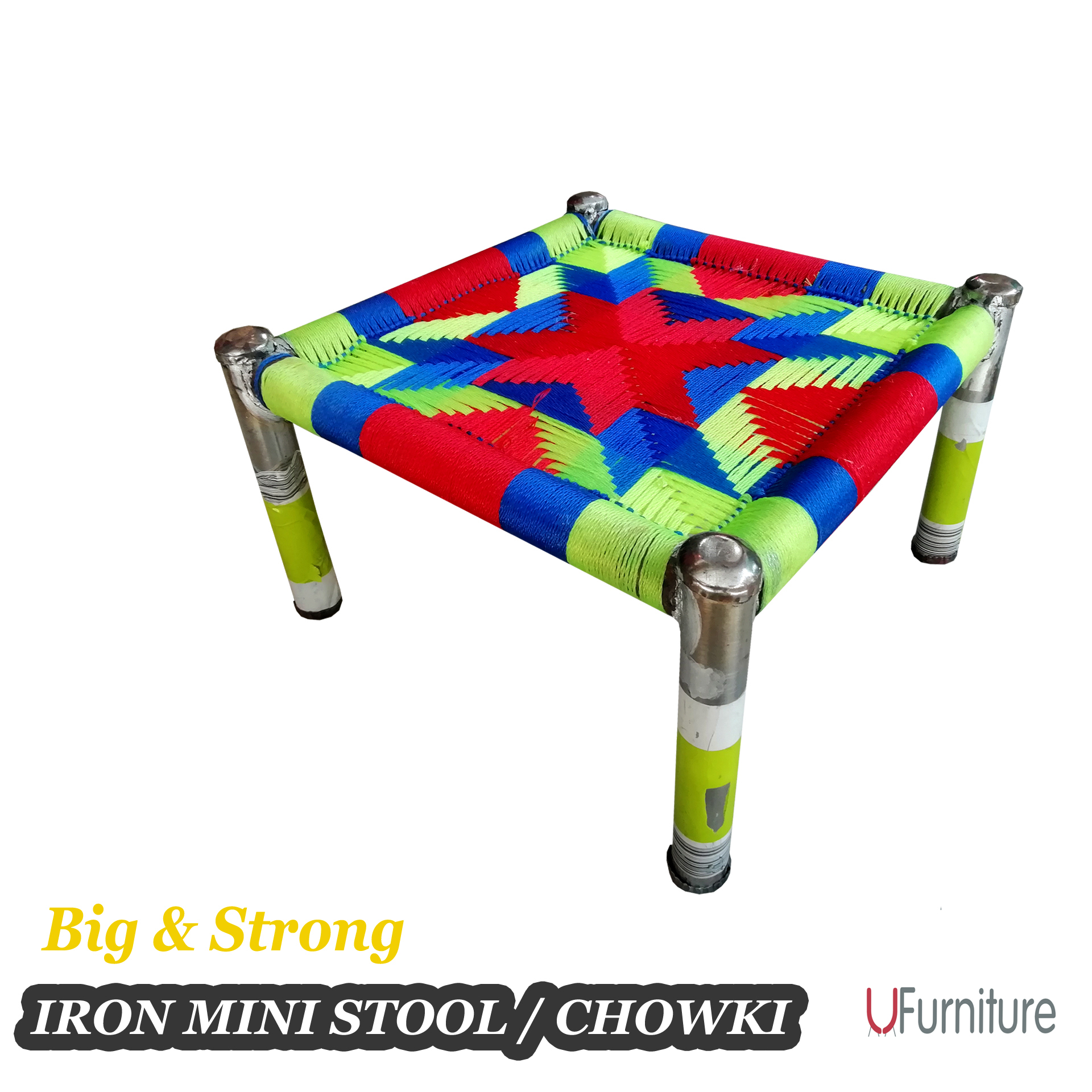 Multi Color Fixed Stool, Iron Peeri, Iron Chowki, Multi Color Iron ...