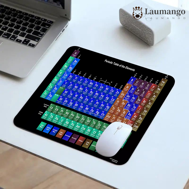 Mousepad Periodic Table Of The Elements Mat Office Keyboard Gaming ...