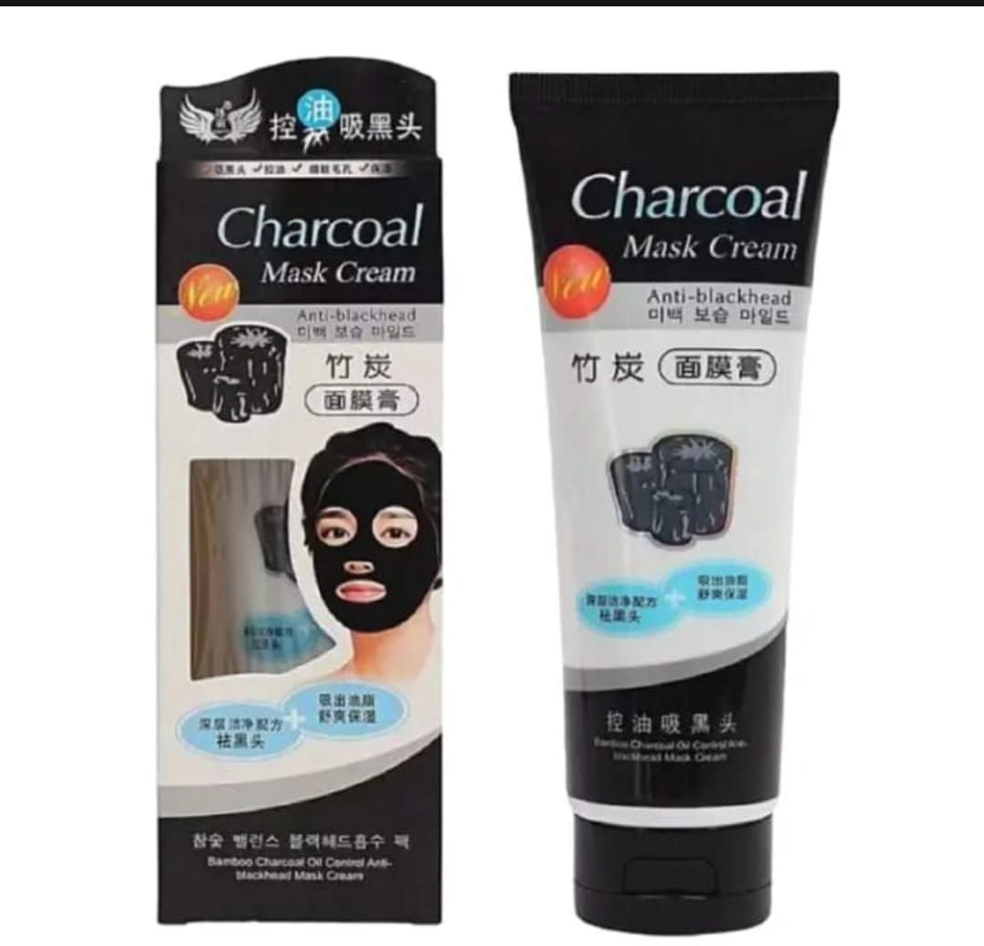 Charcoal Face Mask Cream Peel Off Removing Anti Blackhead Skin ...