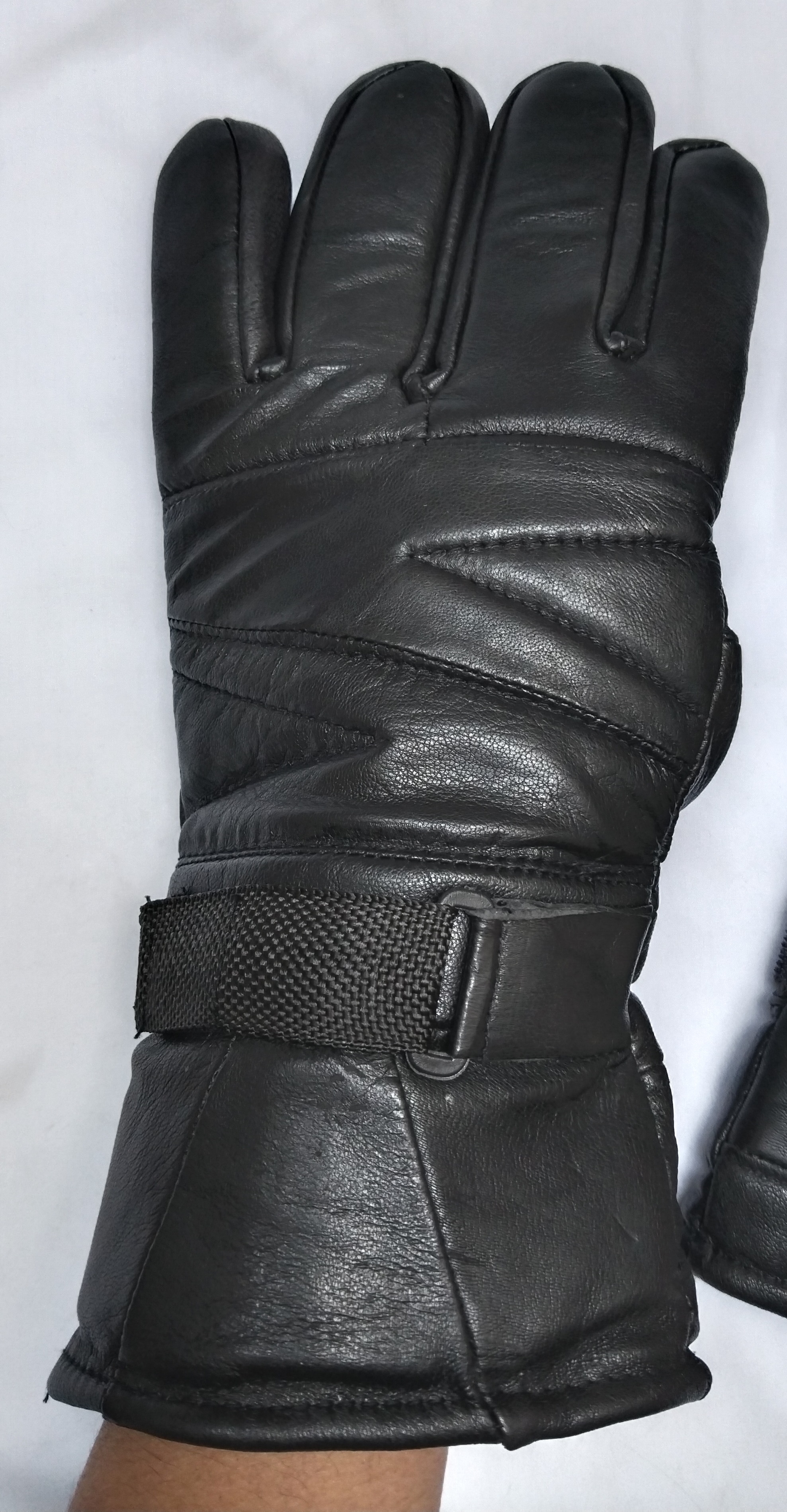 Leather Gloves for Men Pure genuine leather gloves is made of sheep ...