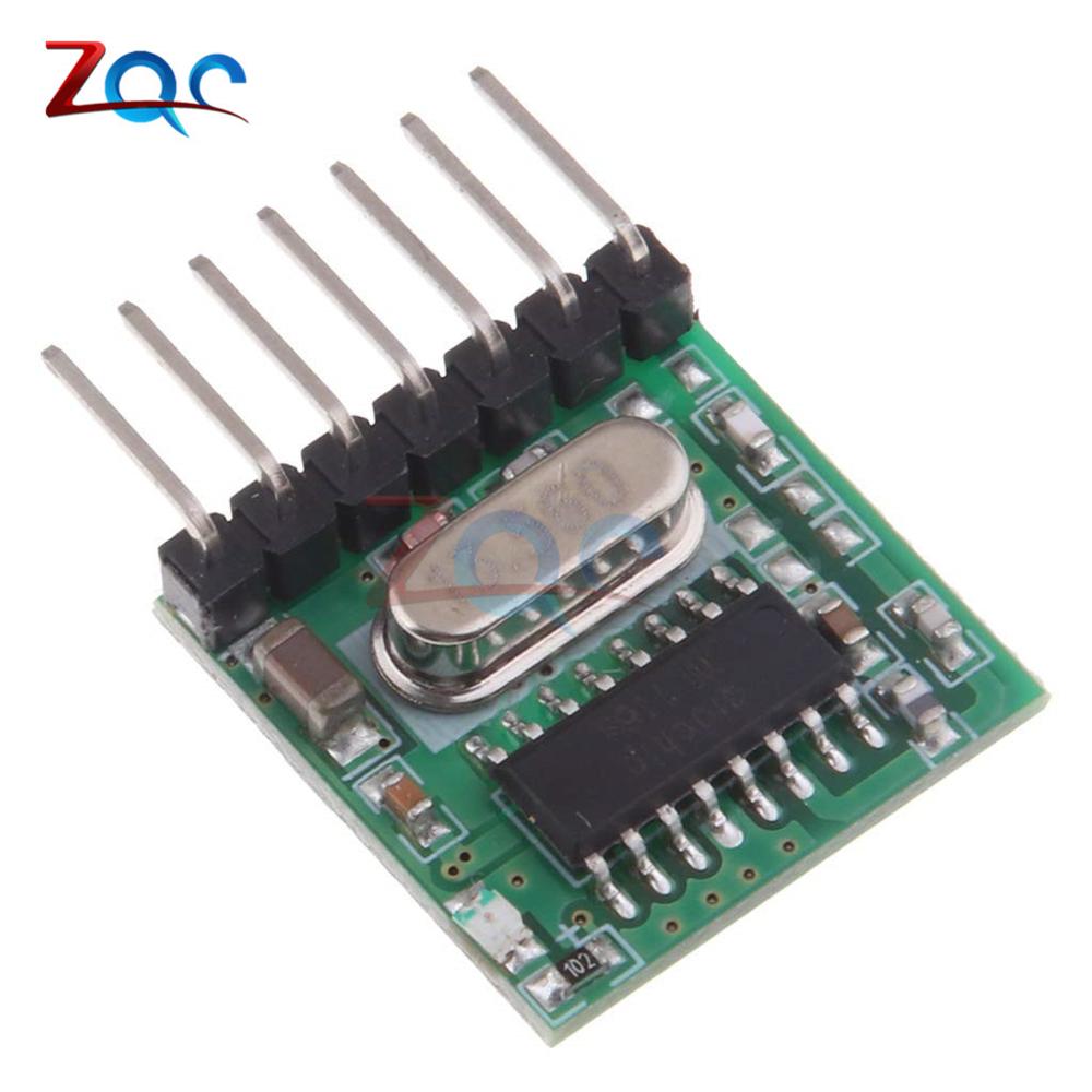 433MHz Wireless Wide Voltage Coding Decoding Receiver 4 Channel Output ...