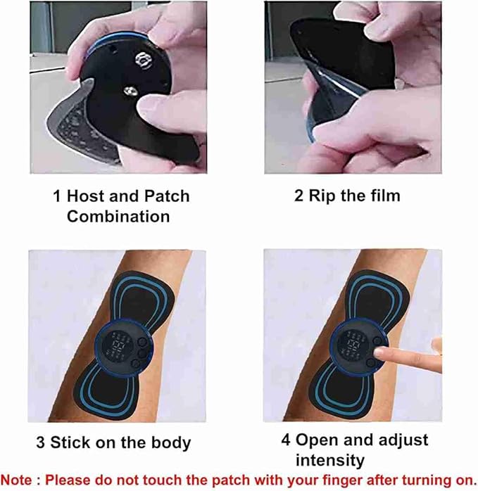 Rechargeable Butterfly Body Massage Device | Stress Relief & Muscle ...