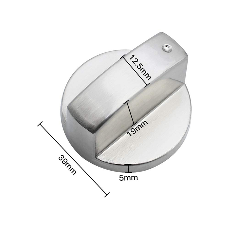 8 PCS Metal Silver Gas Stove Cooker Knobs Adapter Oven Switch Cooking ...