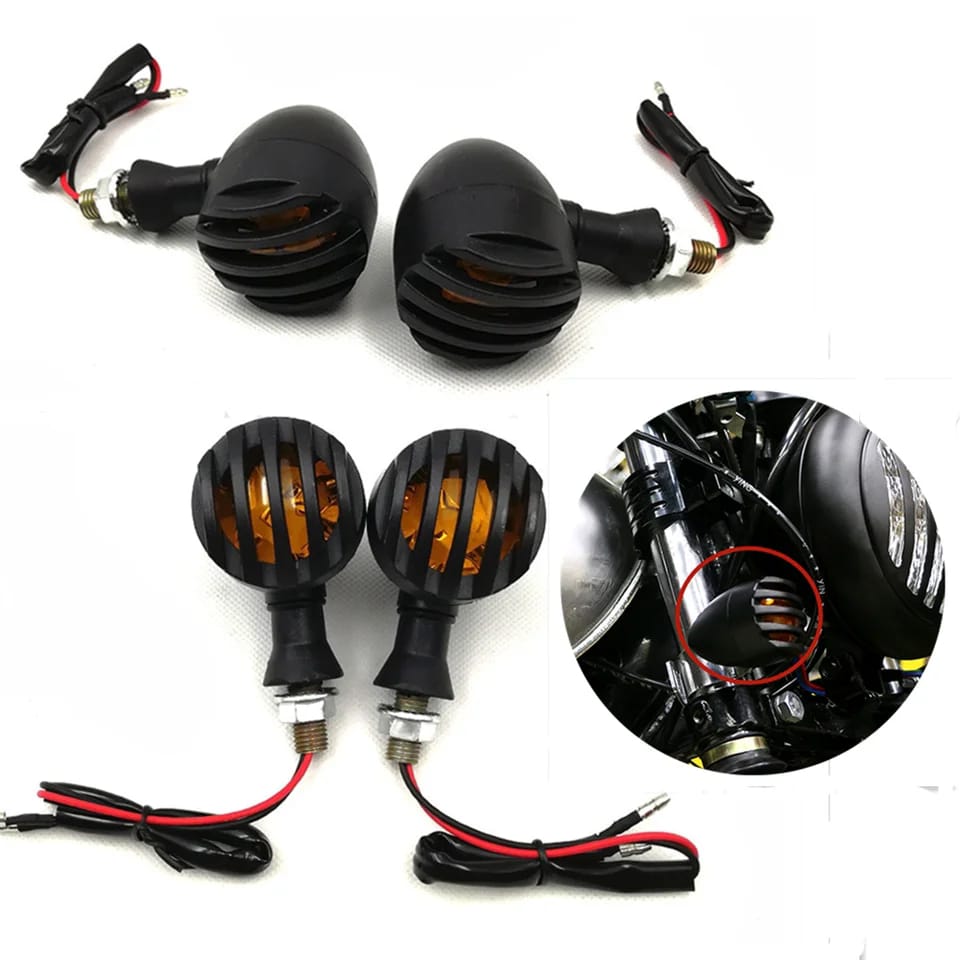 Indicator cafe Racer Style 4 pieces Grill Indicator for Motorcycle All ...