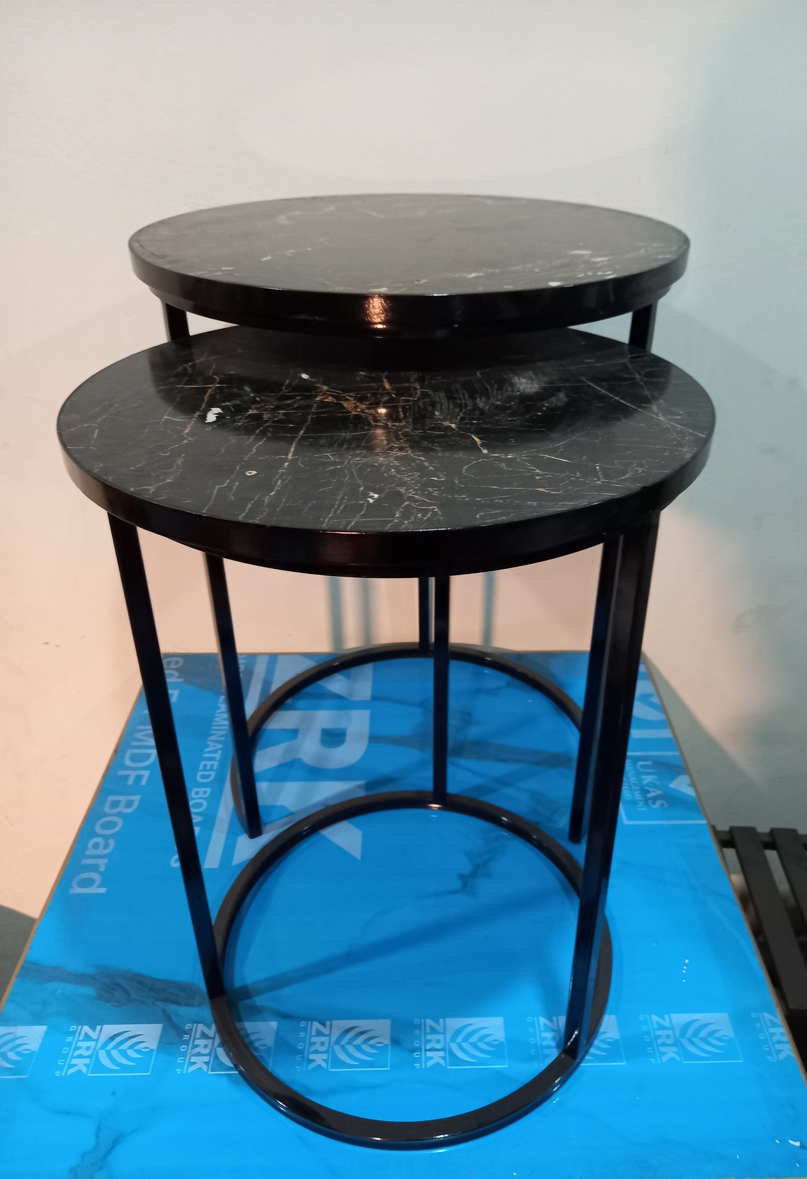 2 Piece round coffee table set Nesting Set Side Tables Coffee Tables ...