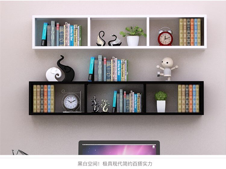 Floating Wall decoration rack Wall decoration shelves Storage rack Book ...