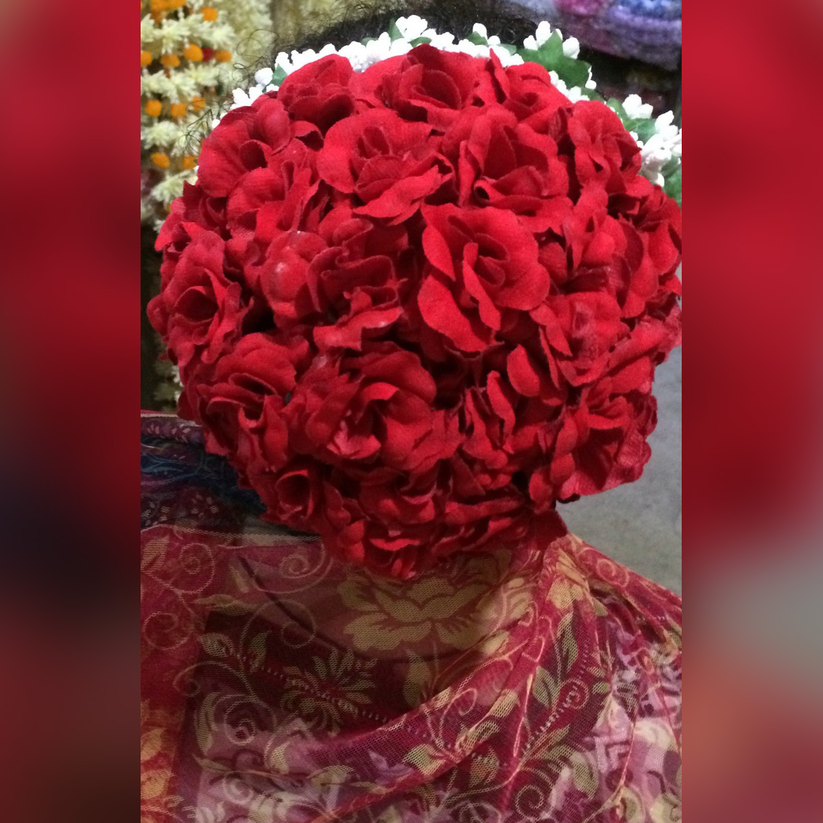 Artificial Flower Hair bun Gajra colourful flowers | Daraz.pk