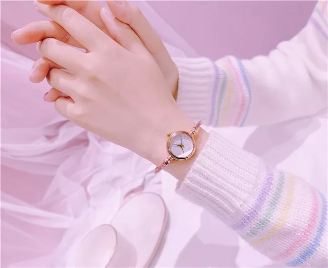 Eastern Watches Stainless Steel Small Dial Bangle Style Watch With Box ...