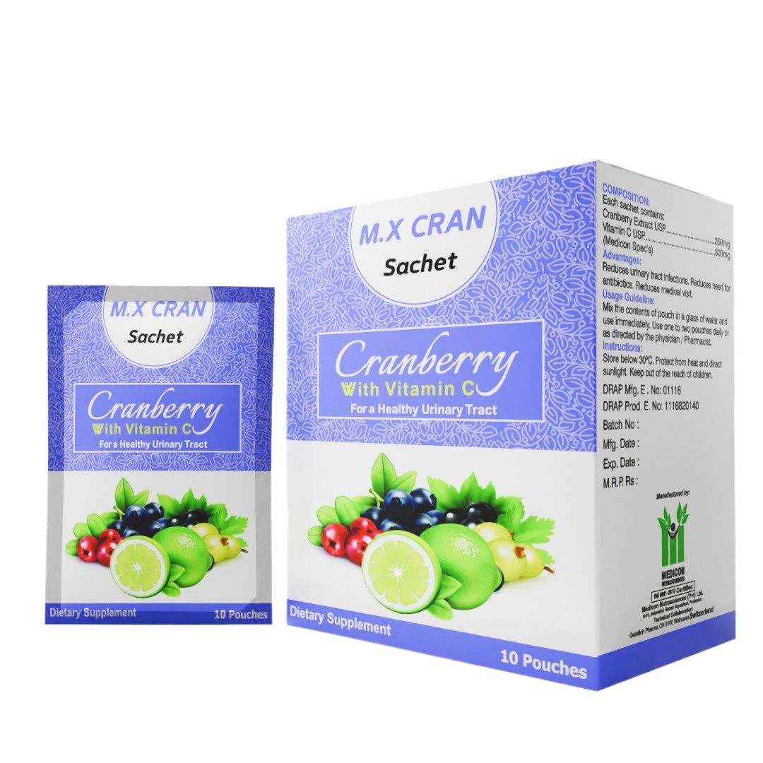 M.X Cran (Cranberry With Vitamin C For A Healthy Urinary Tract) 10 ...