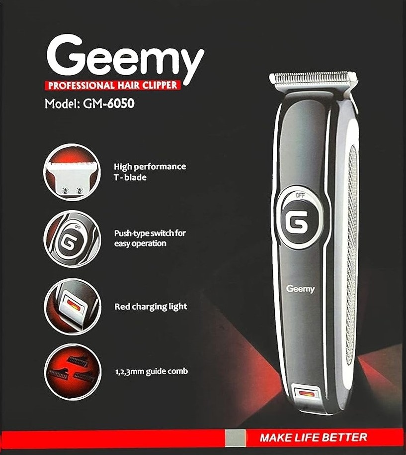 Geemy Gm-6050 Professional Men Hair Trimmer, Hair Clipper, High ...