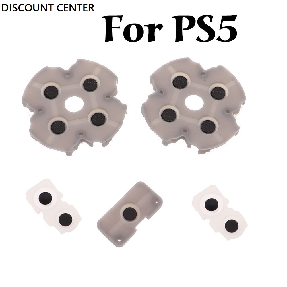 PlayStation 5 PS5 Controller Conductive Silicone Buttons Rubber Pads ...