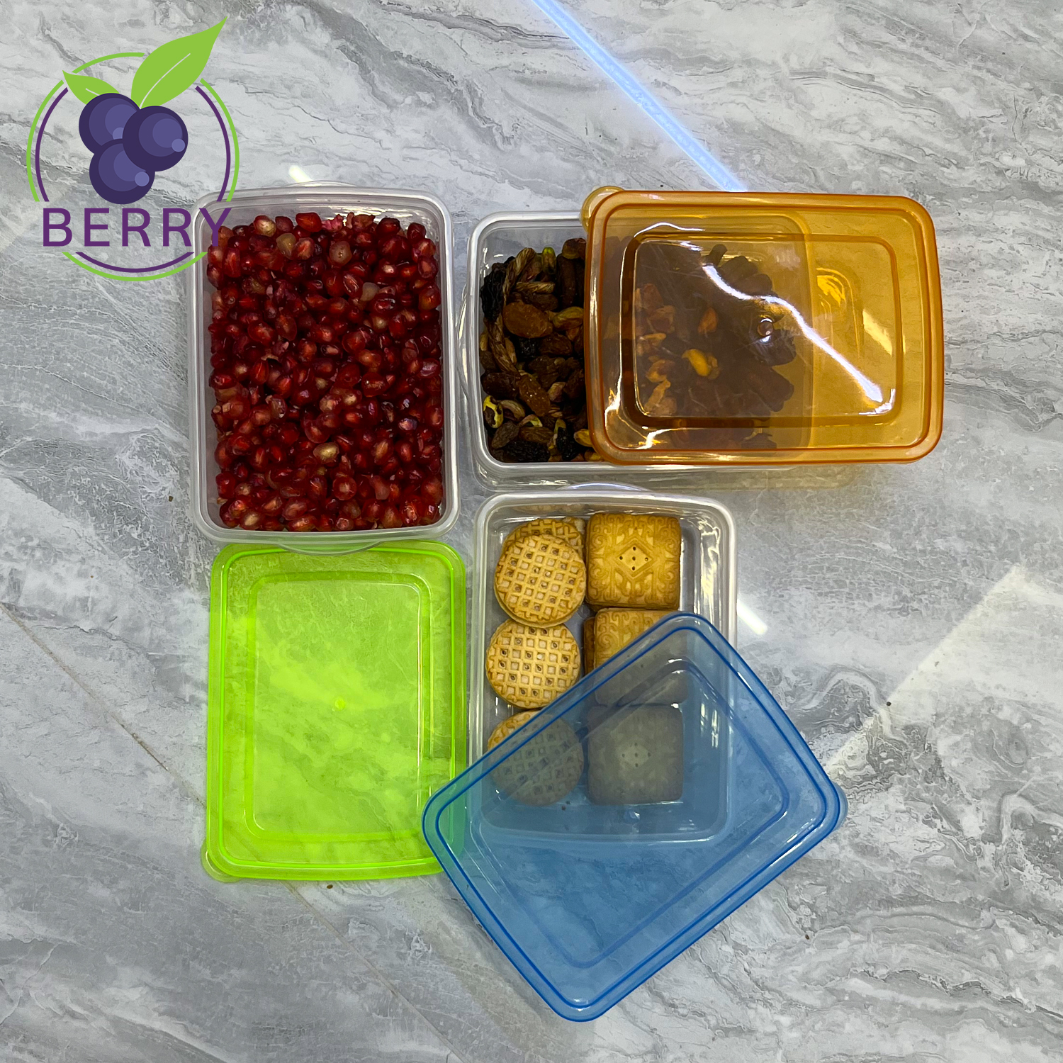 Coco Food Keeper-Square-3in1 Set- dry food containers -food box for ...