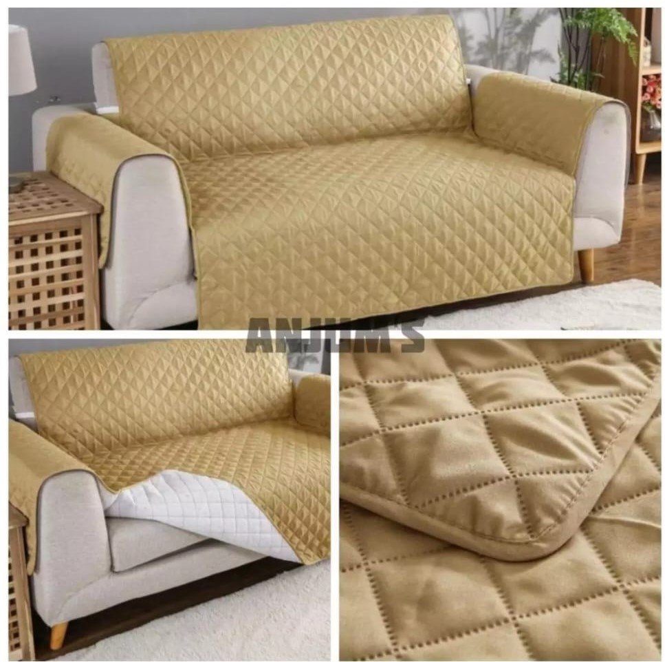 Quilted Sofa Cover - Sofa Runner - Sofa Protector Coat ,100% export ...