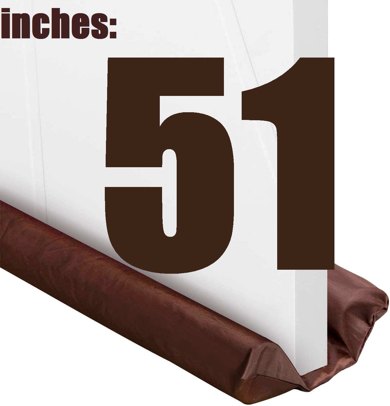 Door Draft and Dust Stopper Brown the Color 18-52 Inches Door Air ...