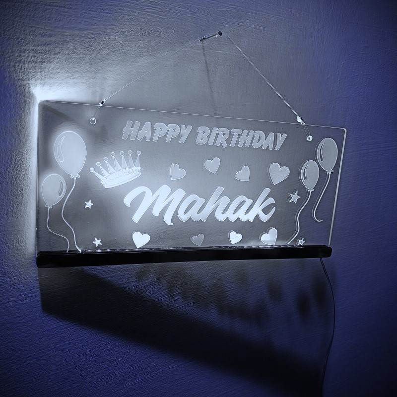 Personalized LED 3D Name Light | Custom Wall Hanging for Home, Office ...