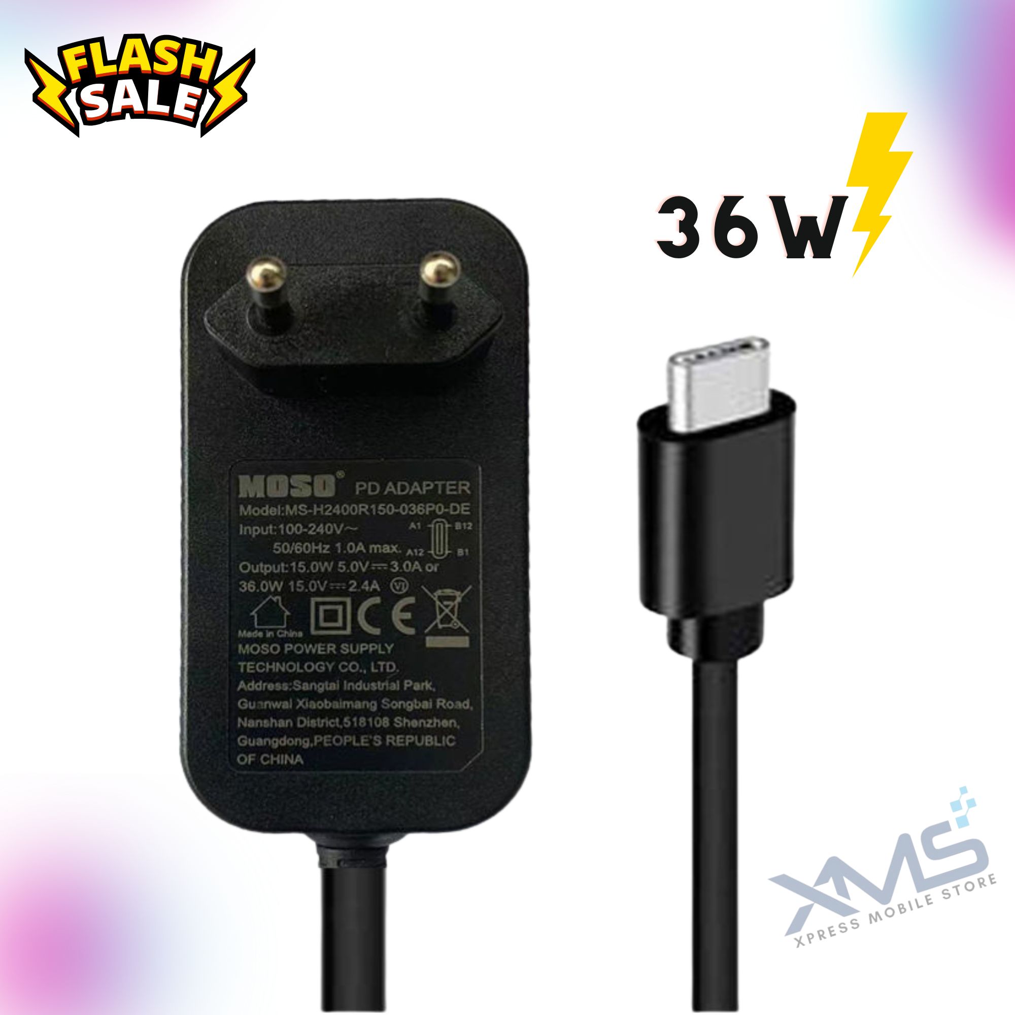 Moso 36 Watt PD Fast Charger Best Charger For LG ||ONE PLUS || SONY ...