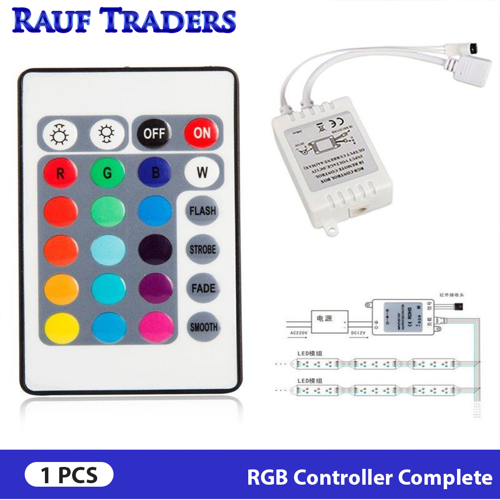Led Strip 12V 24 Key Ir Remote Wirlesss Controller For Smd2835 5050 Led ...