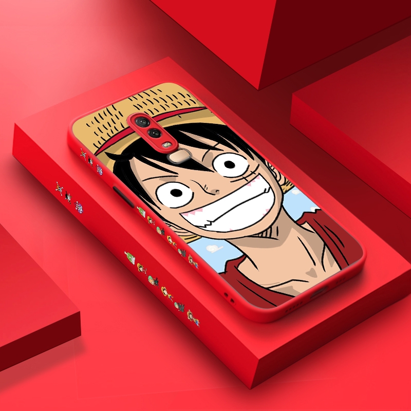 YIWESAN Casing For Oneplus 6 Case Cartoon Cute Luffy Side Edge Casing ...
