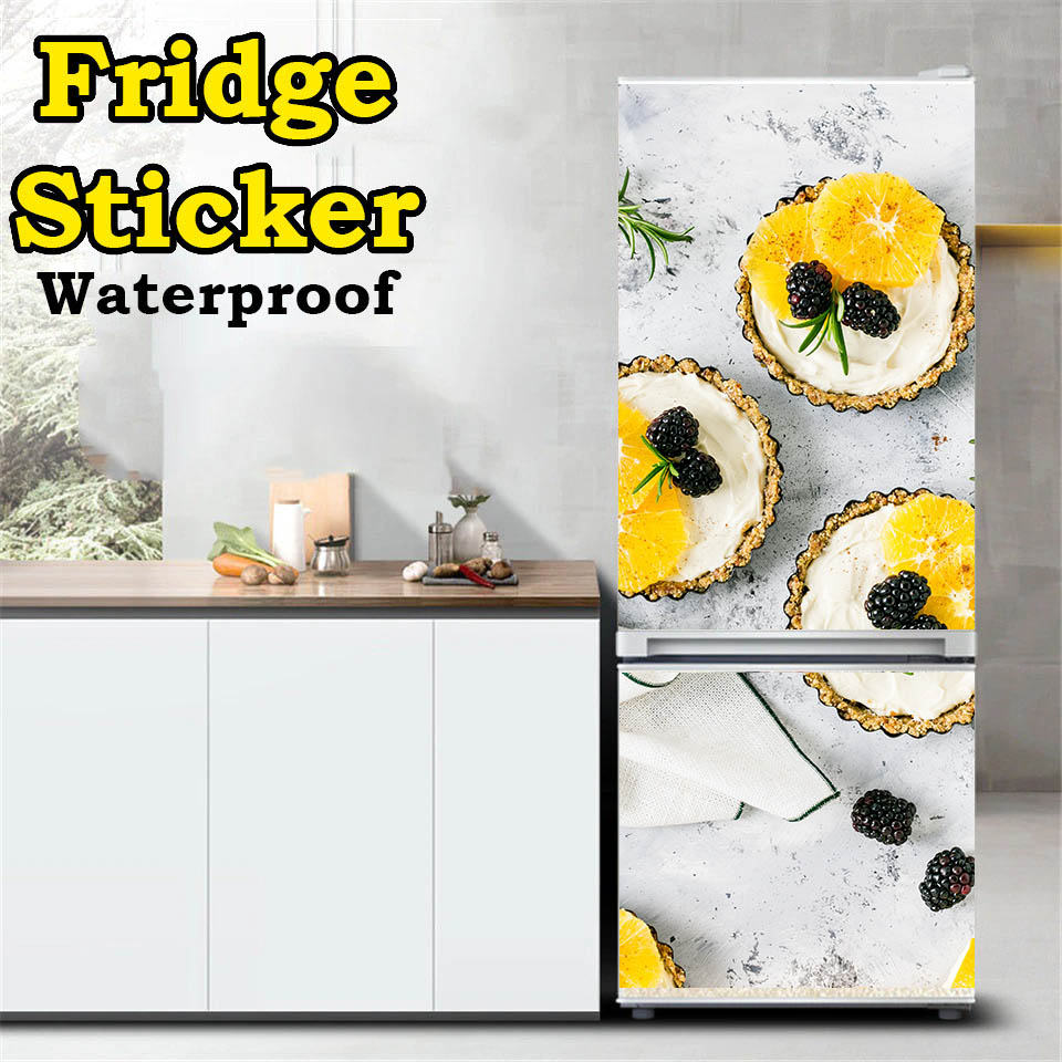 Self adhesive Fridge Door Protector Sticker Oil Proof Scratch-Proof Egg ...