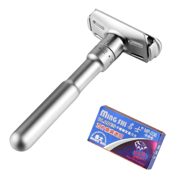 Classic Razor Stainless Steel Double Edge Safety Razor Mens Beard ...
