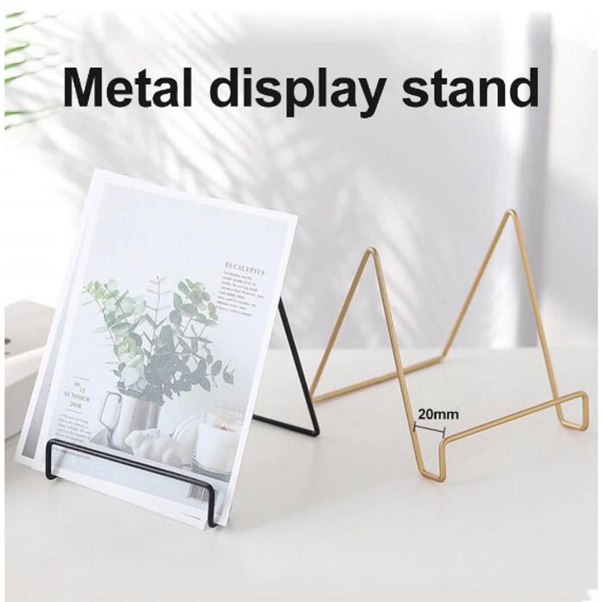 1pc Metal Plate Display Stand Decorative Plate Stand Picture Frame ...