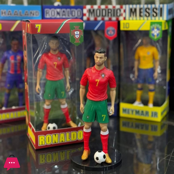 Premium Football Legends Action Figure Set - Ronaldo, Messi & More ...