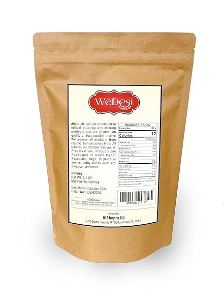 WeDesi Nutmeg Whole 3.5oz (100gm) | Daraz.pk