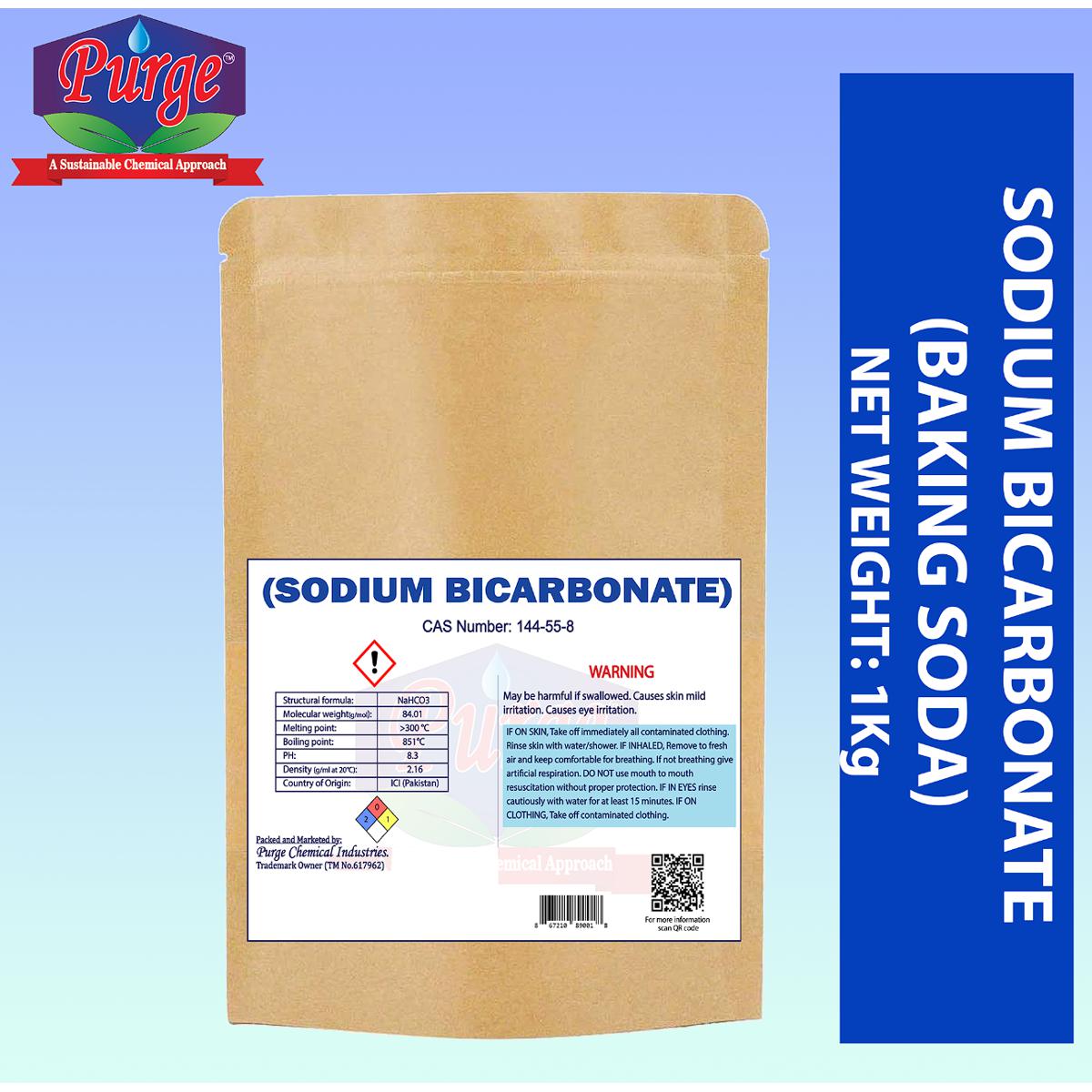 Sodium Bicarbonate 1Kg- Sodium hydrogen carbonate- Baking soda- Baking ...