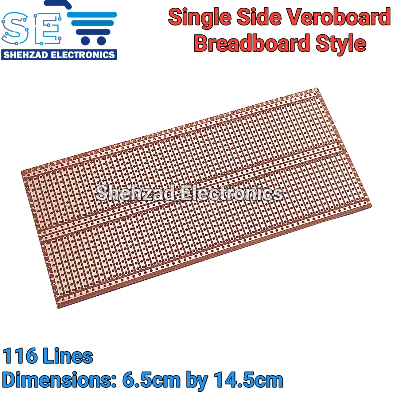 Stripboard Veroboard Prototype 6.5 x 14.5cm Vero Board | Daraz.pk
