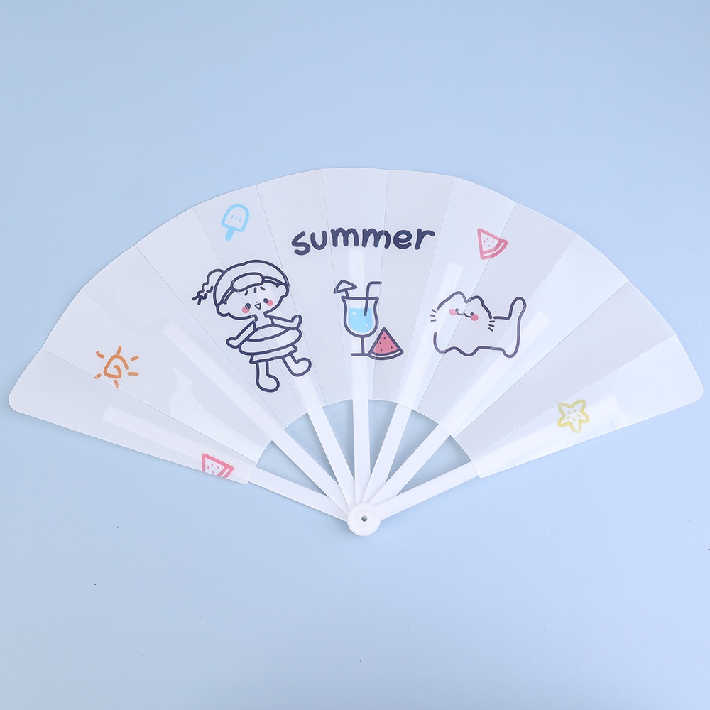Hand Hold Crank Fan Cute Portable Folding Fan Students Dormitory Fan ...