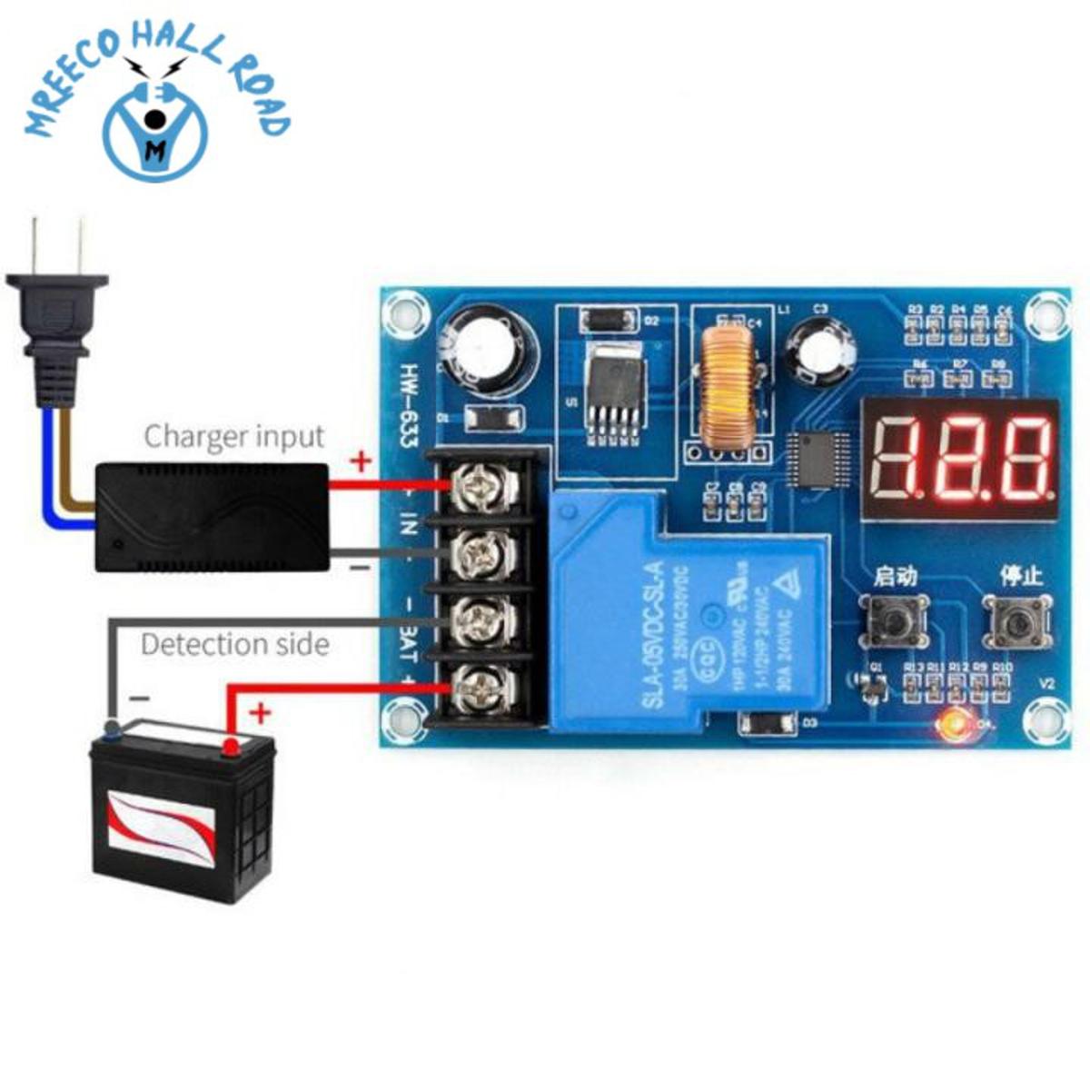 XH-M604 Battery Charger Control Module DC 6-60V Storage Lithium Battery Charging Control Switch ...